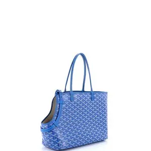 Goyard Chien Gris Pet Carrier Tote Coated Canvas