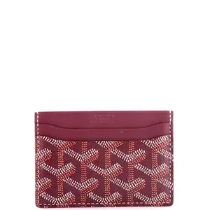 Goyard Saint Sulpice Card Holder Coated Canvas - Red