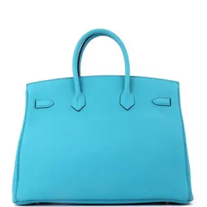 Hermès Birkin Handbag Togo With Gold Hardware 35 - Blue