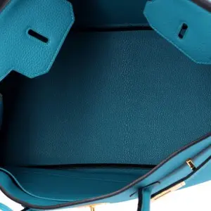 Hermès Birkin Handbag Togo With Gold Hardware 35 - Blue