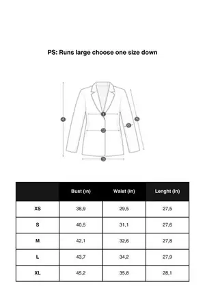 NOCTURNE Sharply Tailored Belt Detailed Blazer