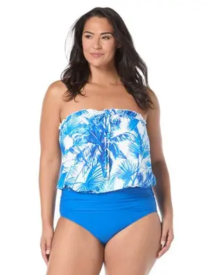 COCO REEF Infinity Bandeau Tankini Top D-cup