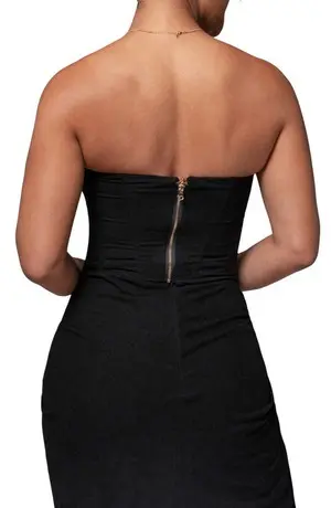 JLUXLABEL Fenix Reversible Linen Corset - Black