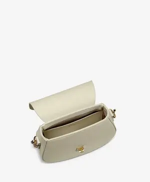Gigi New York Sophia Saddle Bag - Ivory