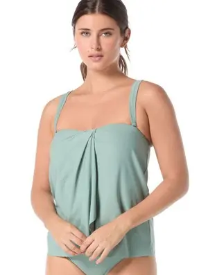 COCO CONTOURS Clarity Bandeau Tankini Swim Top