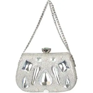 LAUREN LORRAINE Sammie Evening Clutch - Silver