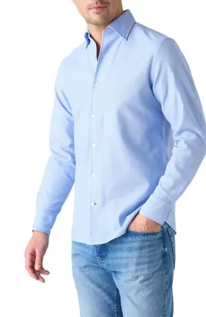 Robert Talbott Morgan Giro Inglese Shirt - Blue