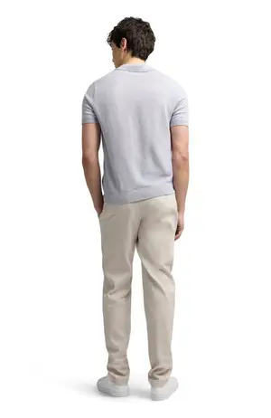 Onia Linen Johnny Collar Polo - Sky