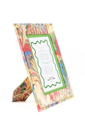 INNER CHILD Hand-marbled Picture Frame4x6 - Multicolor