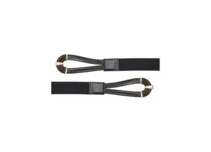 LASCANA Symmetrical Buckle Waist Belt - Black