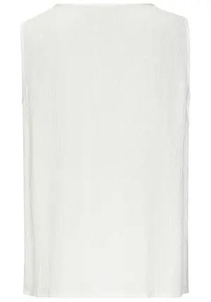 LASCANA Lace Trim Sleeveless Blouse