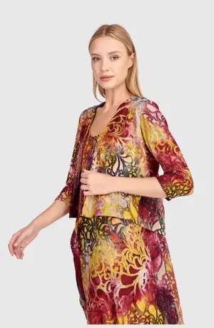 Alembika Kaleidoscope Cropped Cardigan