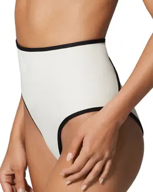 Kiki De Montparnasse Contraste High-waist Bikini Bottom