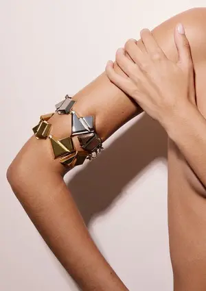 NAYIBE WARCHAUSKY JEWELRY Teresa Statement Bracelet - Gold