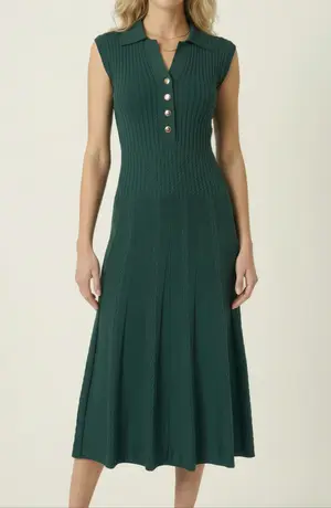 MODENAIRE Sleeveless Knit Midi Dress
