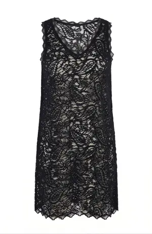 MODENAIRE Sleeveless Lace Mini Dress