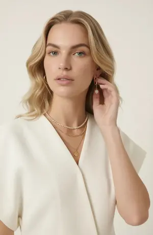 MODENAIRE Textured Wrap Top