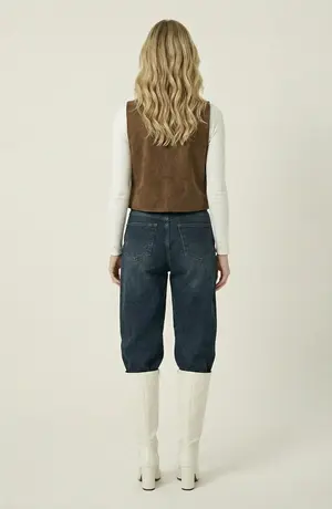 MODENAIRE Faux Suede Vest