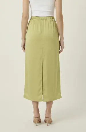 MODENAIRE Midi Skirt With Elastic Waistband