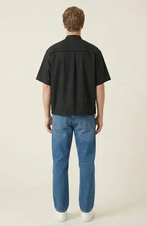 MODENAIRE Short Sleeve Stand Collar Jacket