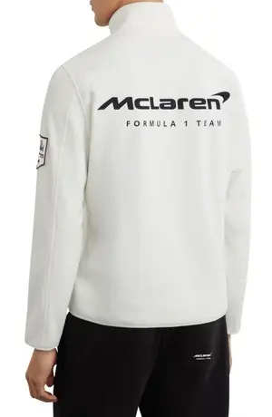 REISS X Mclaren Formula 1 Team Quarter Zip Pullover - Off White