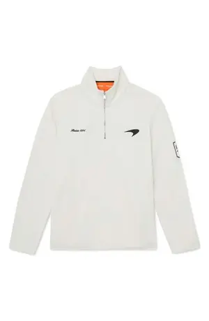 REISS X Mclaren Formula 1 Team Quarter Zip Pullover - Off White