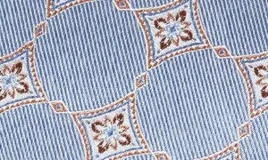 Nordstrom Geometric Silk Neck Tie - Light Blue