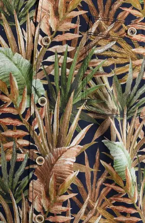 Tommy Bahama Tortola Jungle Trek Short Sleeve Button-up Shirt - Olive Tree