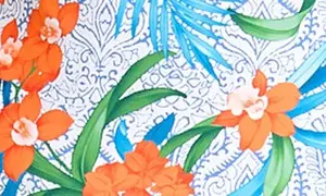 Tommy Bahama Goa Tropical Reversible Upf 50+ One-piece Swimsuit