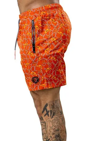 MACEOO Printed Swim Trunks - Orange