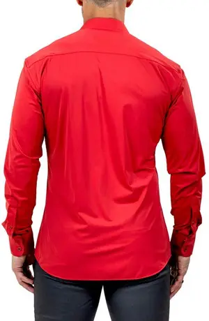 MACEOO Eins Marthy Contemporary Fit Button-up Shirt - Red