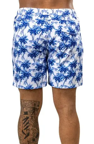 MACEOO Printed Swim Trunks - Blue