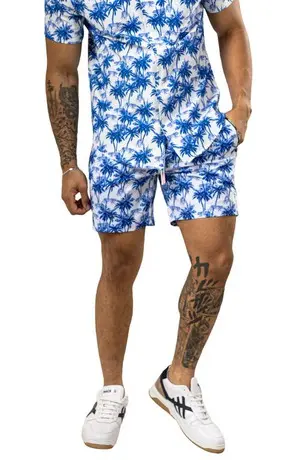 MACEOO Printed Swim Trunks - Blue