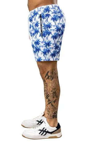 MACEOO Printed Swim Trunks - Blue