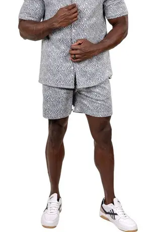 MACEOO Martyr 0337 Knit Drawstring Shorts - Grey