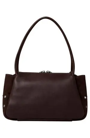 URBAN ORIGINALS Suede Shoulder Bag - Chocolate