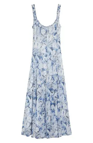 Cinq À Sept Marmo Heirloom Petals Dress - Navy Multi