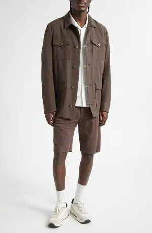 Herno Linen And Cotton Field Jacket