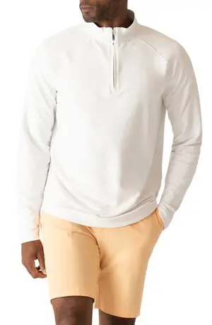 DEKE Techno Microlight Quarter-zip Pullover - White