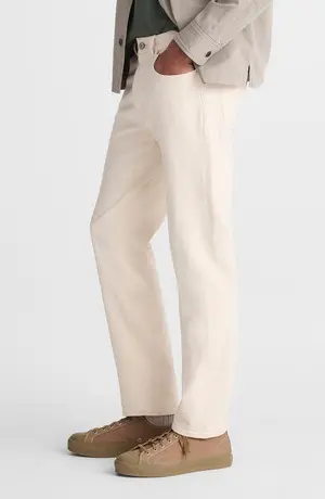 Madewell Relaxed Tapered Selvedge Jeans - Ecru