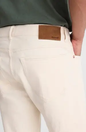 Madewell Relaxed Tapered Selvedge Jeans - Ecru