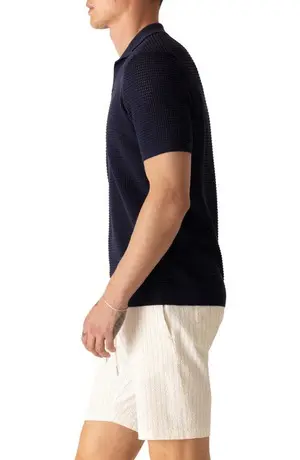DEKE Modern Open Knit Polo