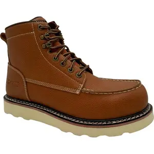 ADTEC 6" Comp Toe Moc Work Boots - Brown