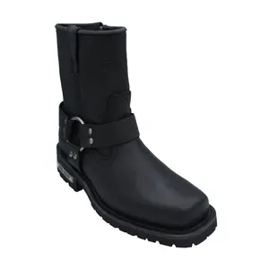 ADTEC 7" Side Zipper Harness Boots - Brown