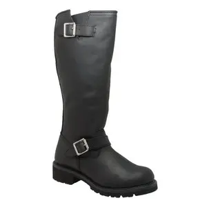 RIDETECS 16" Engineer Biker Boots With Zipper