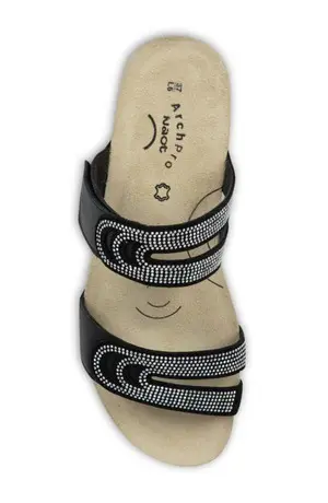 Naot Ainsley Arch Pro Sandal - Black Leather