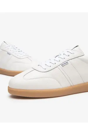 NEROGIARDINI Low-top Leather Sneaker - White
