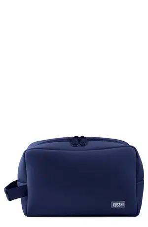 KUSSHI Neoprene Dopp Kit - Navy/khaki