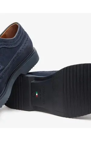 NEROGIARDINI Wingtip Derby - Navy