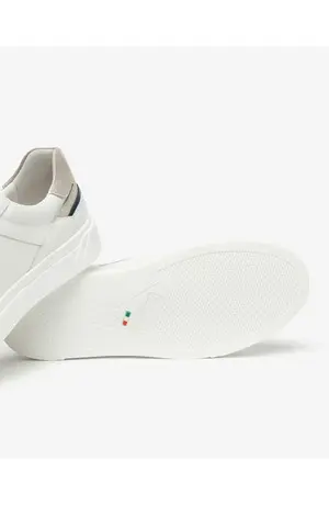 NEROGIARDINI Low Top Side Zip Sneakers - White